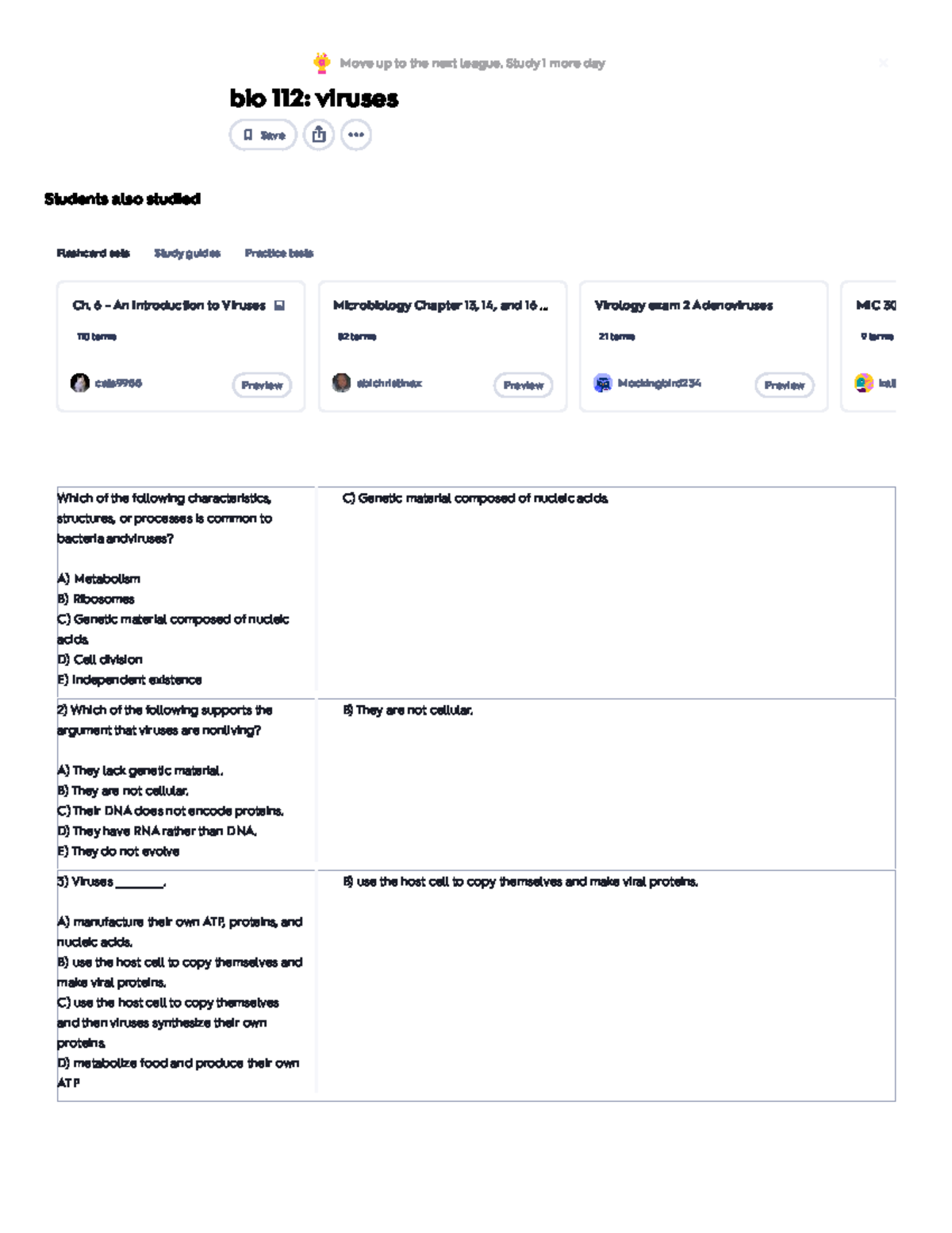 Chapter 5: Viruses Flashcards for BIO 112 Exam Prep - Studocu