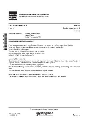 MF19 Mathematics - List MF List of formulae and statistical tables ...