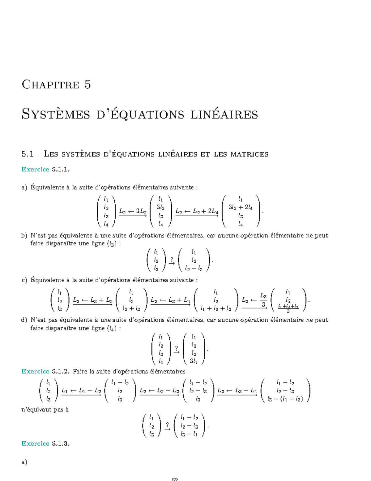 Chapitre 5: Correction des Vecteurs, Matrices et Nombres Complexes ...