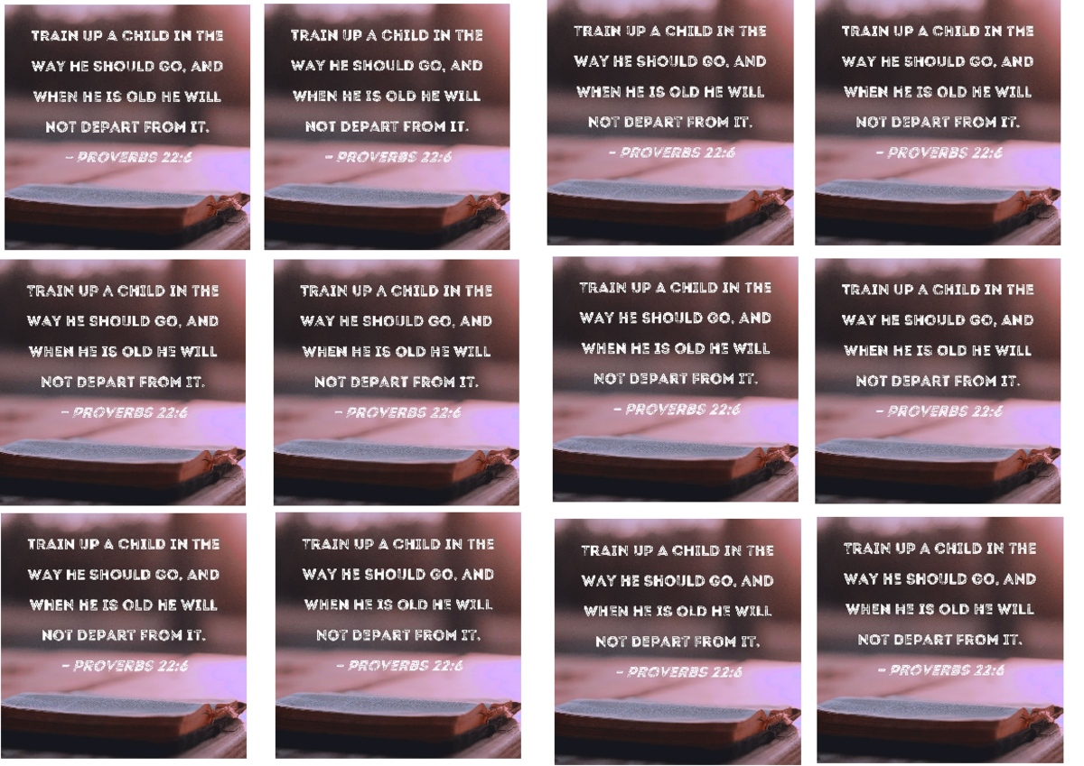 Proverbs 22:6 - Teaching Children the Right Path - Studocu