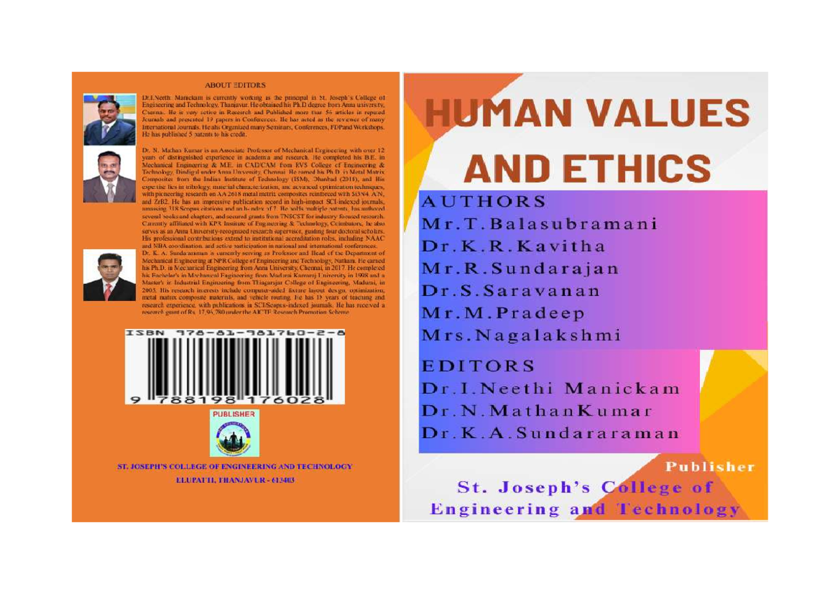 Human Values and Ethics: Exploring Democratic Values (ME 101) - Studocu
