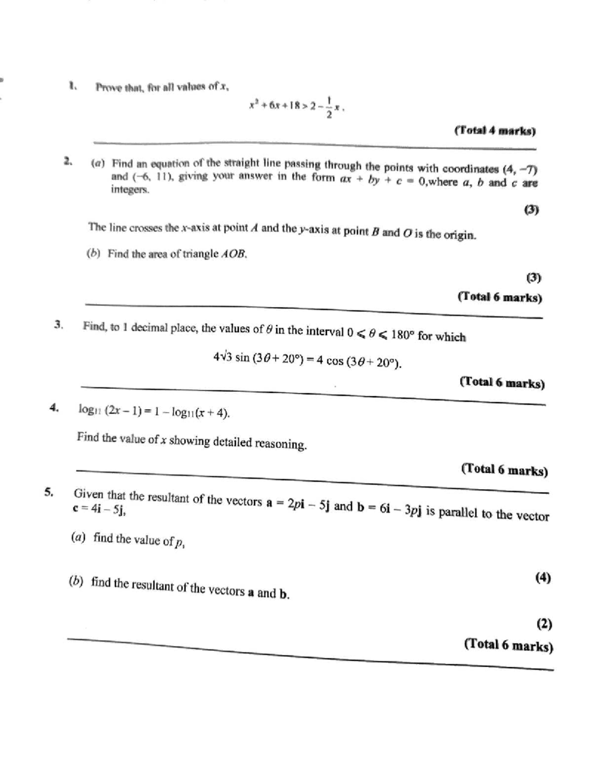 Maths 101: Comprehensive Exam Solutions and Detailed Reasoning - Studocu