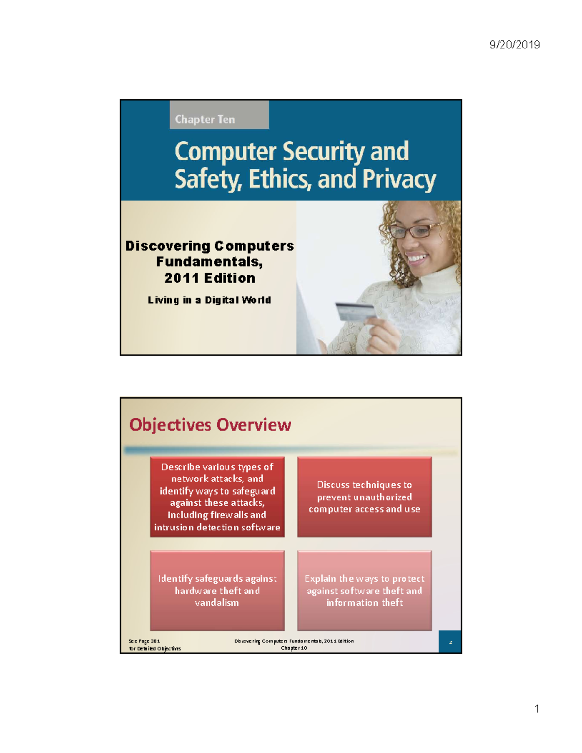 Topic 6.2 system security and safety 401 - ####### Discovering ...