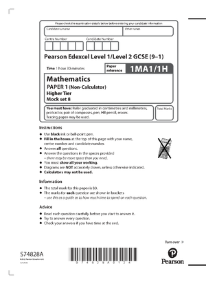 [Solved] give me maths shadow paper set 1 paper 2 2024 for edexcel ...