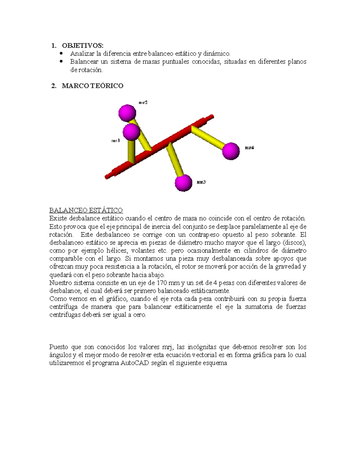 Informe sobre Balanceo Estático y Dinámico - Análisis y Resultados ...