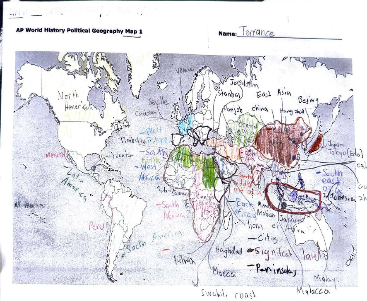 Adobe Scan Aug 22, 2025 - its a map - I • - AP Worfd History Polltlcal ...