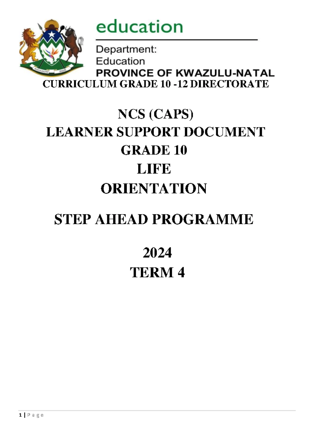 Grade 11 LO Recovery ATP - Annual Teaching Plan 2025 - Studocu