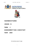 2023 Grade 12 Business Studies (BSTD) DBE Revised Notes & Guide - Studocu