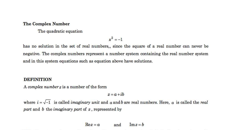 ME 2: Advanced Mathematics Seatwork 1 - Complex Numbers Evaluation ...