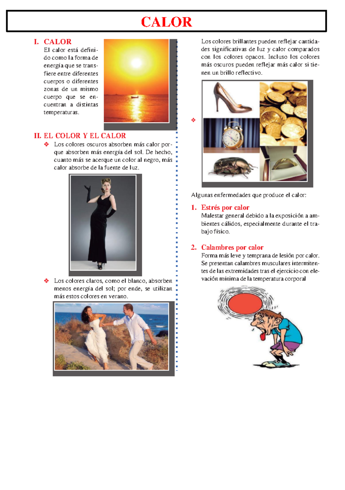 Ficha del Calor - 4to Grado: Energía y Efectos del Calor - Studocu