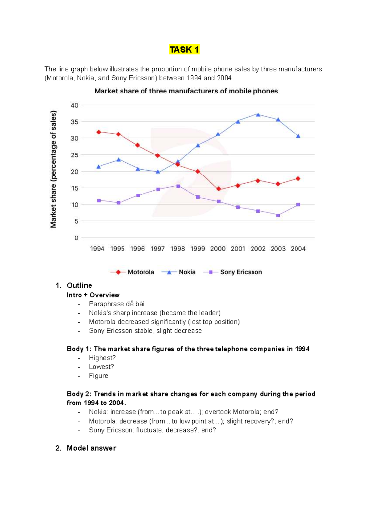 IELTS WRITING PRACTICE: TASK 1 & 2 Analysis and Strategies - Studocu