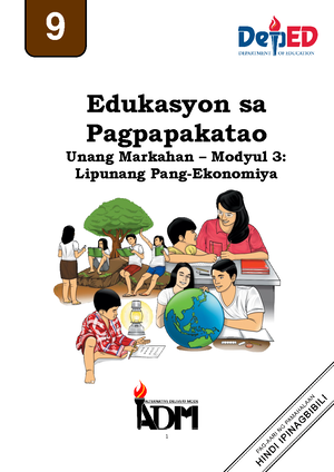ESP Q4 -W1 - ESP 9 Quarter 4 - Edukasyon sa Pagpapakatao - Studocu