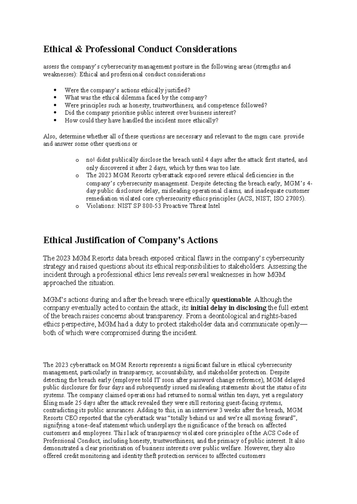 Ethical Analysis of the 2023 MGM Resorts Cyberattack: A Case Study ...