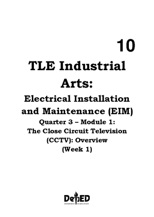EIM 9 Module 1 - ELECTRICITY - 1 ELECTRICAL INSTALLATION AND MAINTENANCE GRADE 10 Department of ...