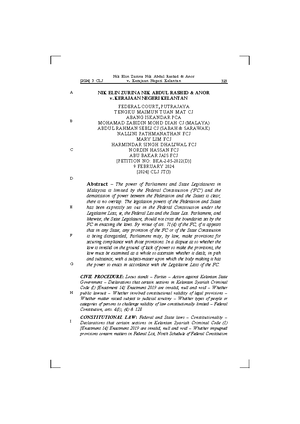 Press Summary: Dissenting Judgment in Maria Chin Abdullah Case (FC) 8 ...