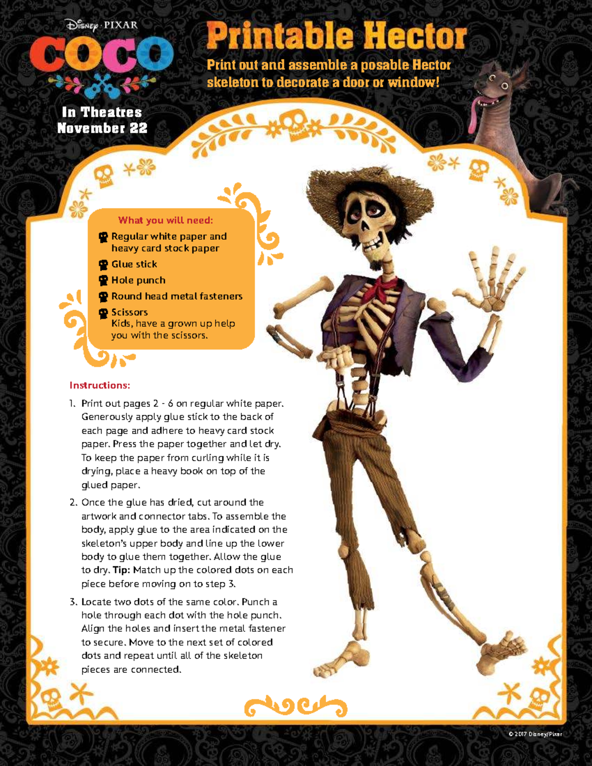 Disney•Pixar's Coco Hector Skeleton Assembly Activity - Studocu