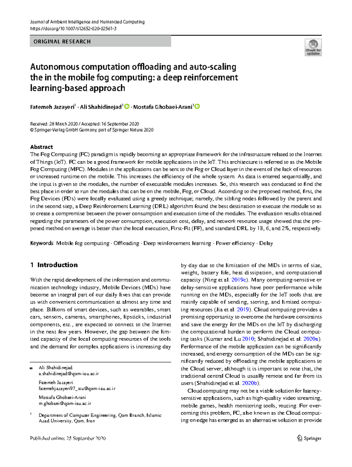 Autonomous Computation Offloading and Auto-Scaling in Mobile Fog ...