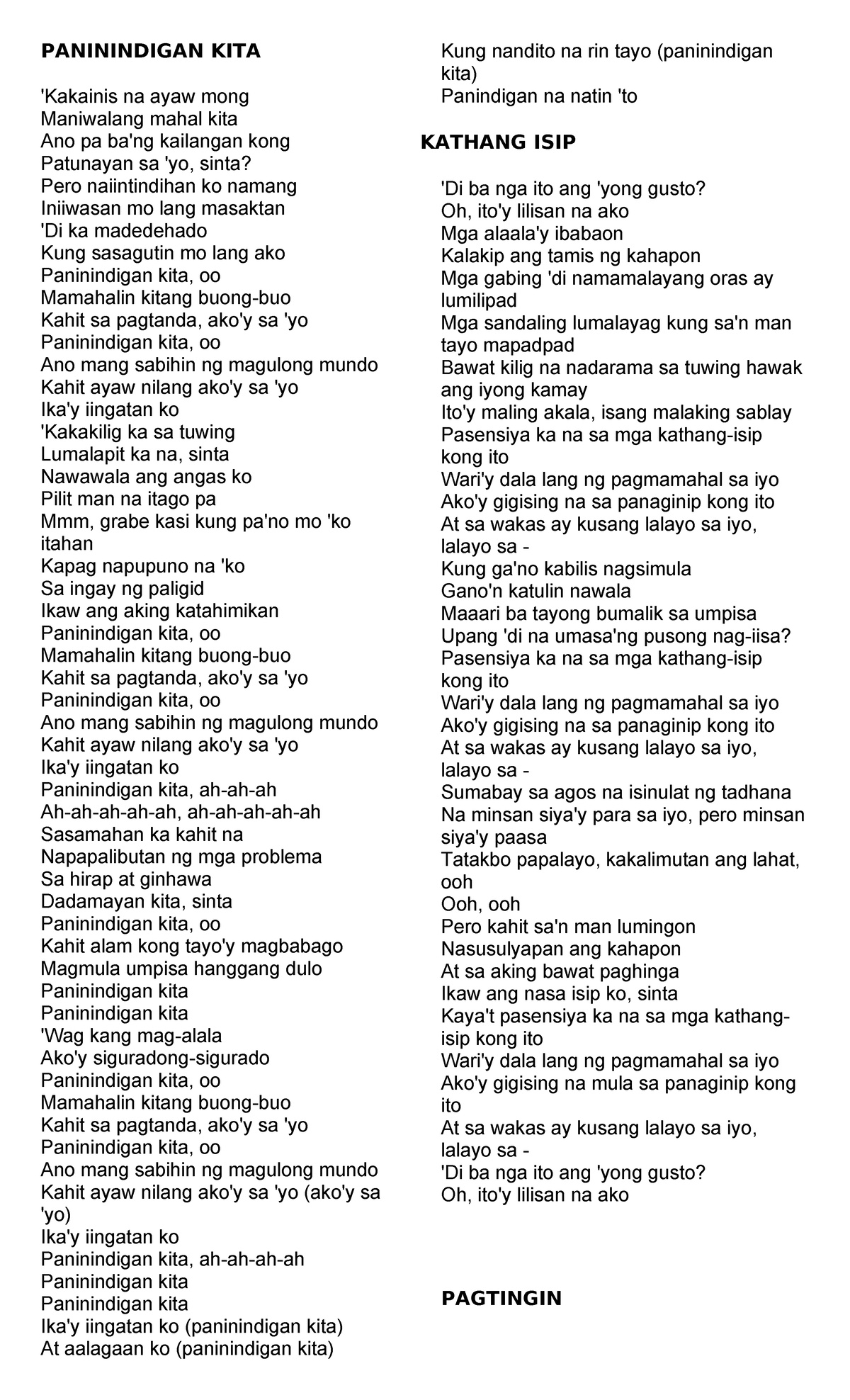 PANININDIGAN KITA: Isang Pagsusuri sa mga Temang Pag-ibig at Paghihirap ...