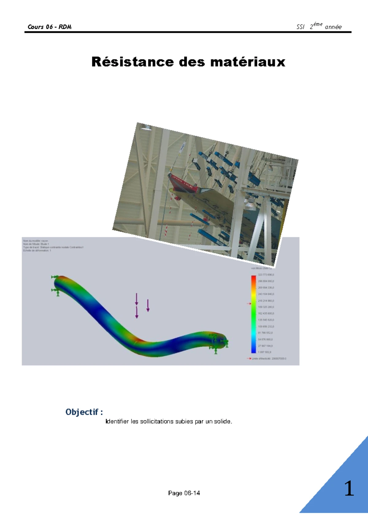 Cours Résumé-RDM - La résistance des matériaux résumé - RÈsistance des matÈriaux Objectif ...