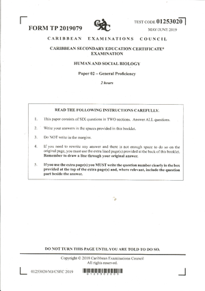 CSEC Social Studies - Sample SBA - Studocu