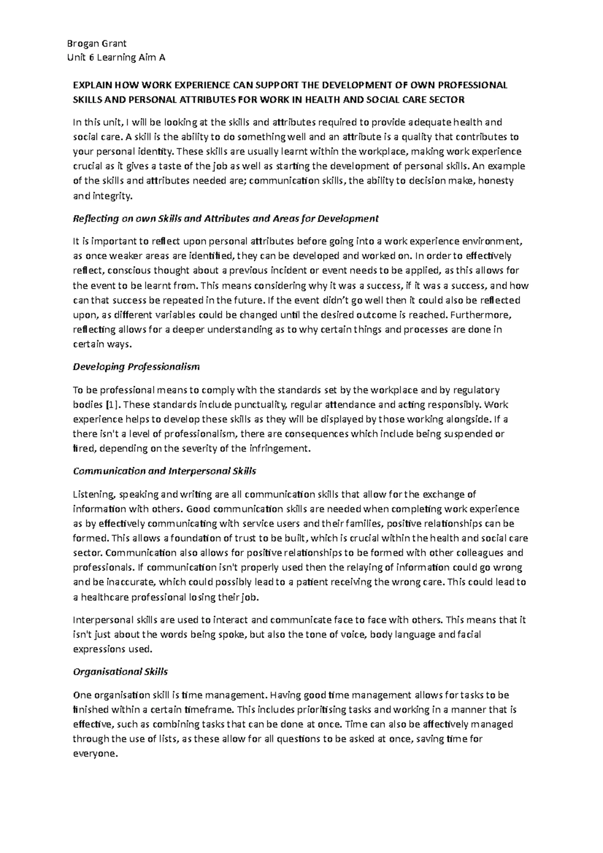 Unit 5 Learning Aim D - It would also go over how multi-agency and ...