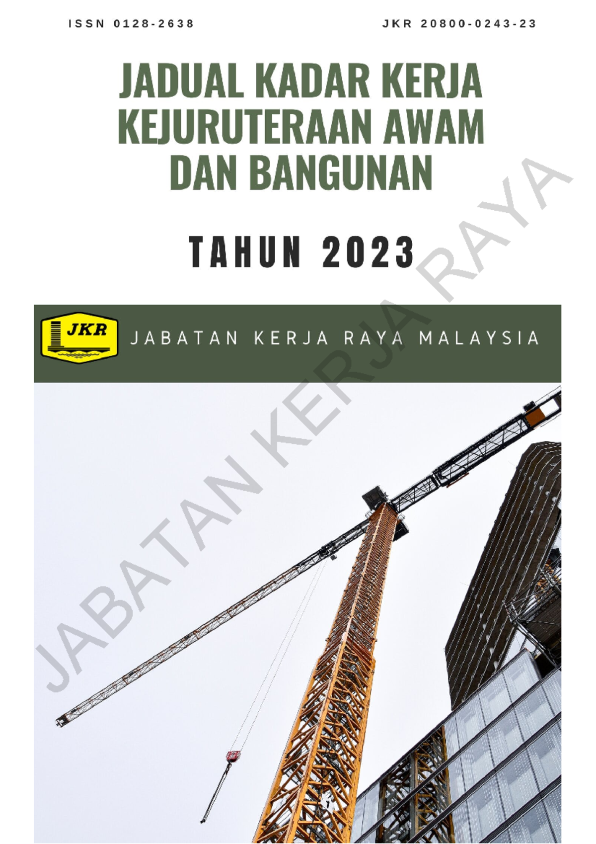 Jadual Kadar Kerja Kejuruteraan Awam & Bangunan 2023 - JKR - Studocu