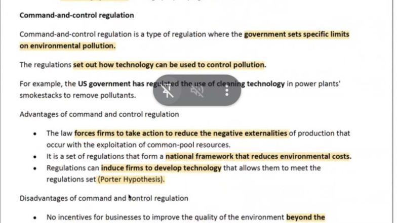 Regulation and Property Rights: Environmental Management Insights - Studocu