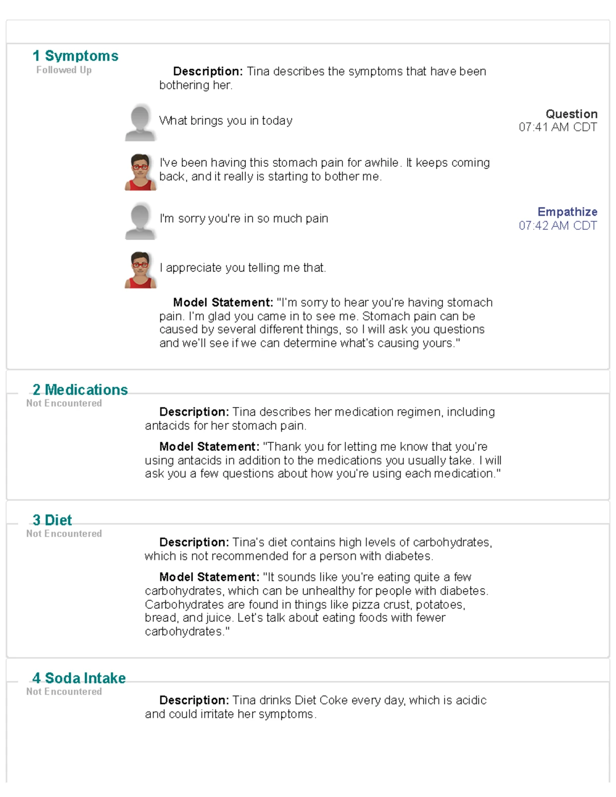 Shadow Health GI TIna Jones - Gastrointestinal Results | Completed MSN ...
