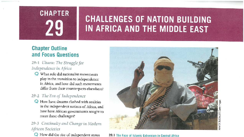 CHAPTER 29: Challenges of Nation Building in Africa & the Middle East ...