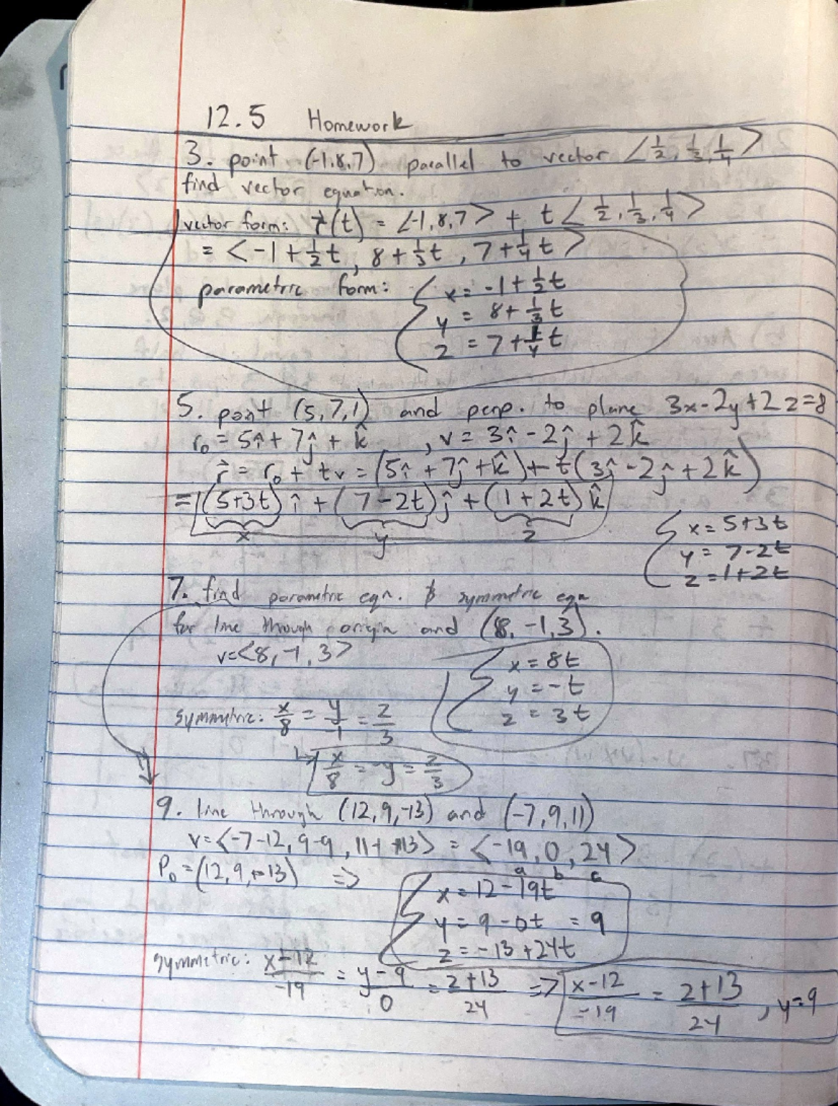 Ch13 Math Homework Assignment: Vector Equations and Surfaces - Studocu