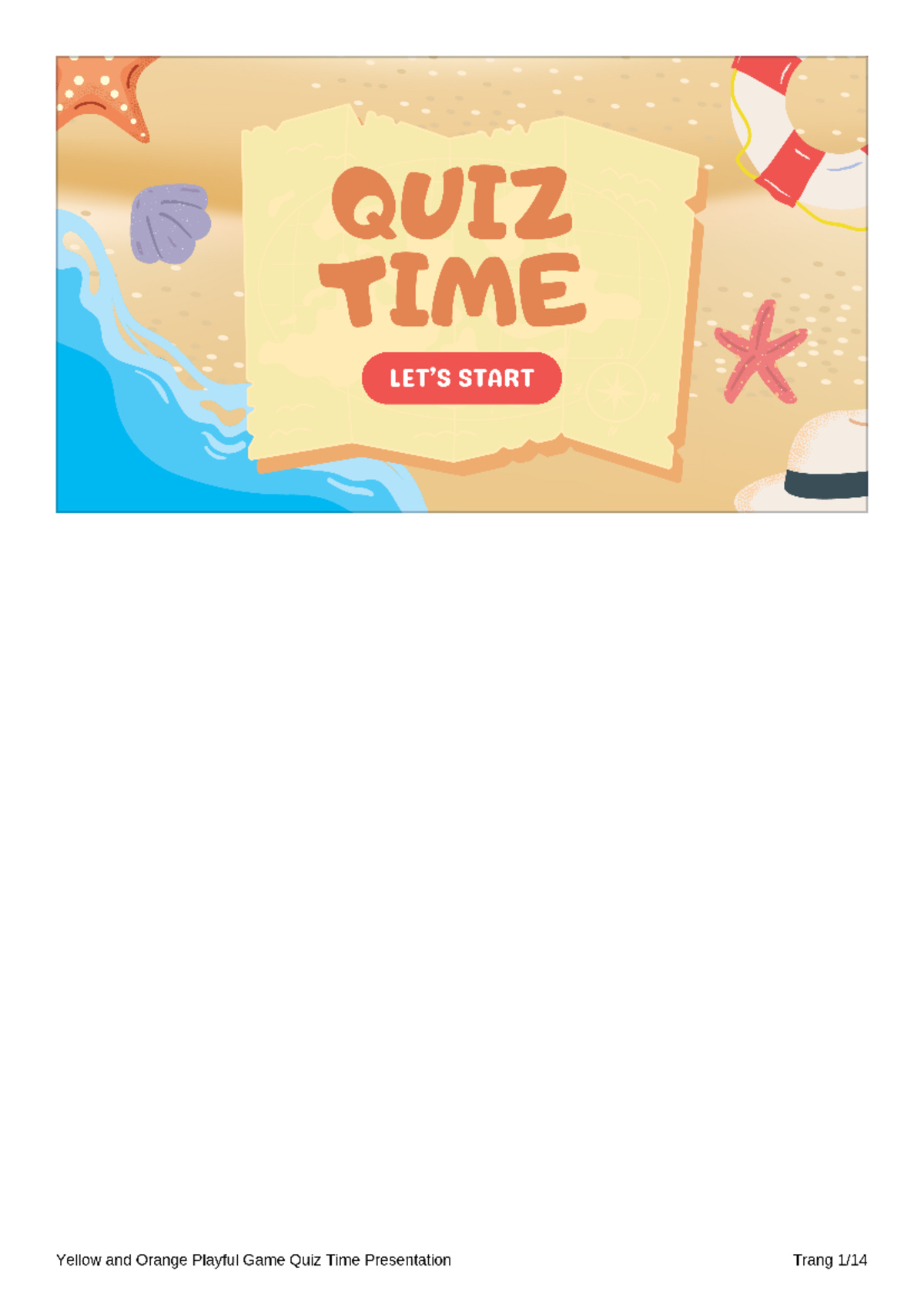 Yellow and Orange Playful Game Quiz Time Presentation - 2024 b. 2023 C ...