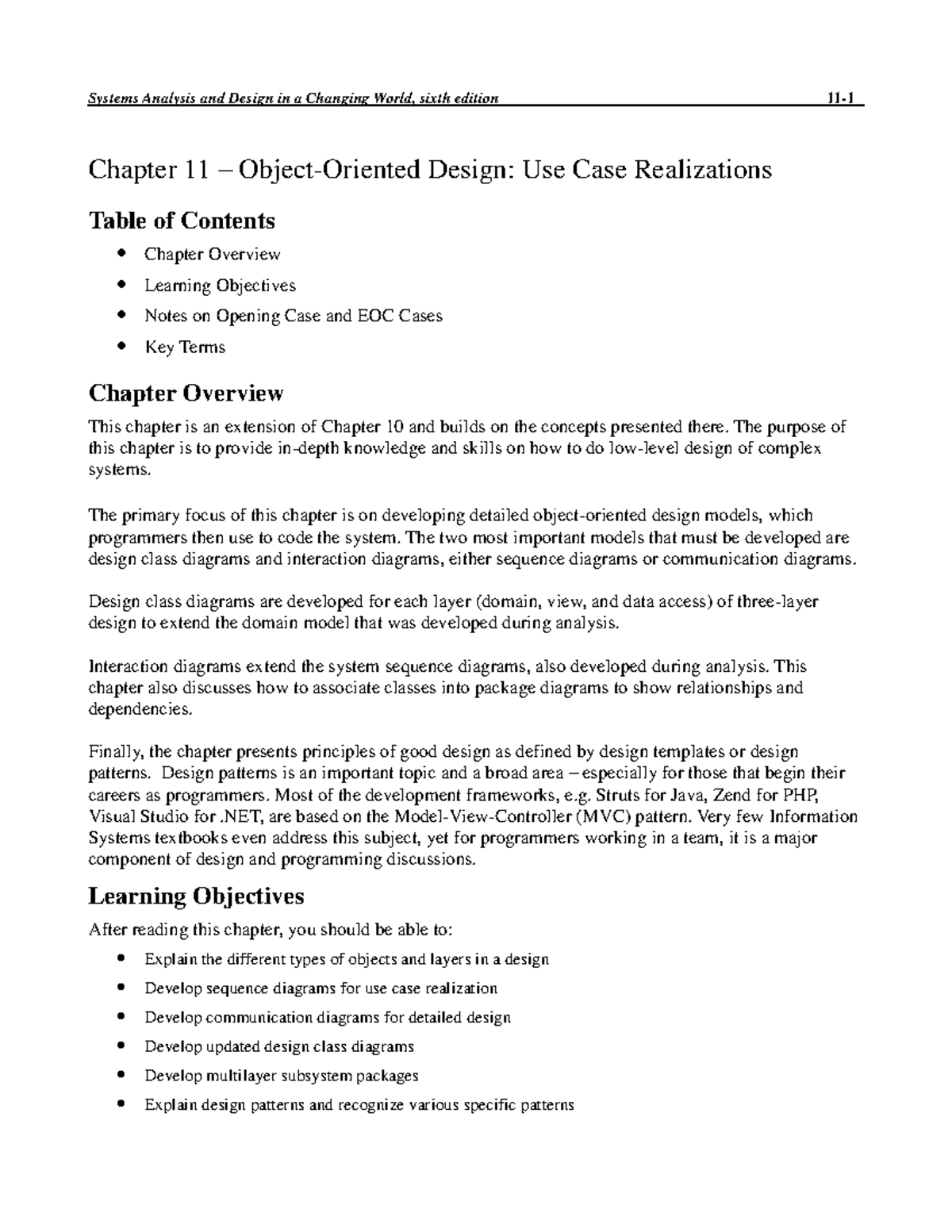 ICT2622-Chapter 11-Object-Oriented Design and Use Case Realization - Studocu
