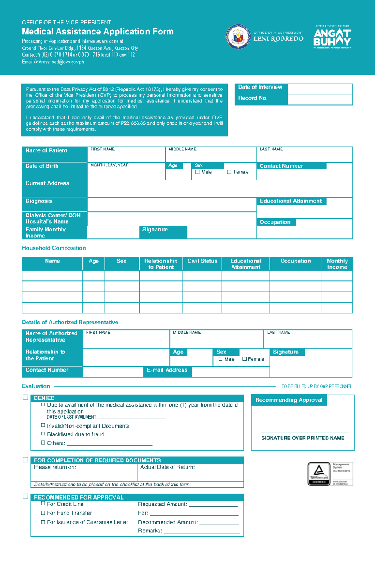 Medical Assistance Application Form (Revised) - 07142021 - Studocu