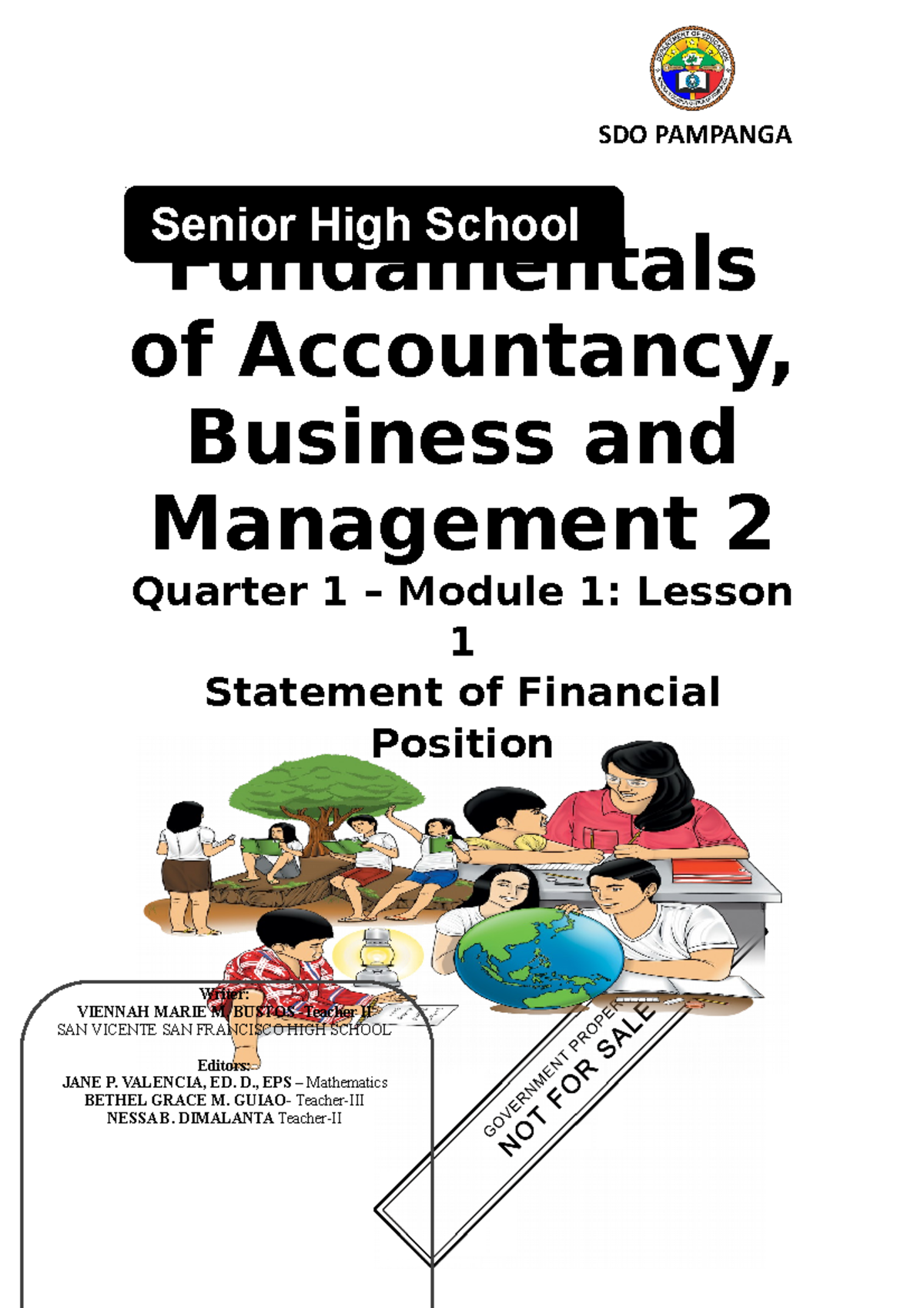 ABM-FABM2-Module 1-Lesson 1: Understanding the SFP Elements - Studocu