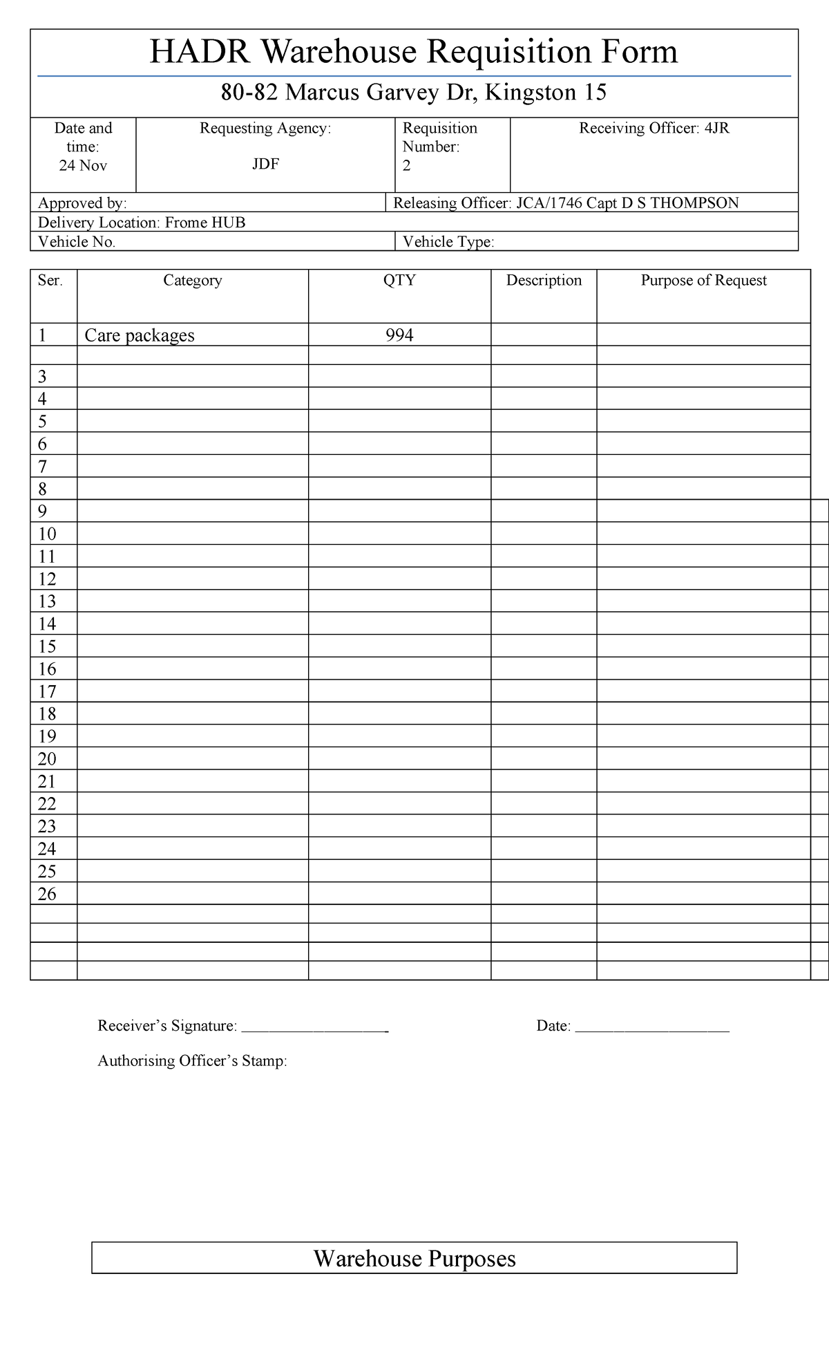RV2 Requisition Form JDF - HADR Warehouse Requisition Form 80-82 Marcus ...