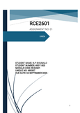 RCE2601 - Unisa - Research and Critical Reason - Studocu