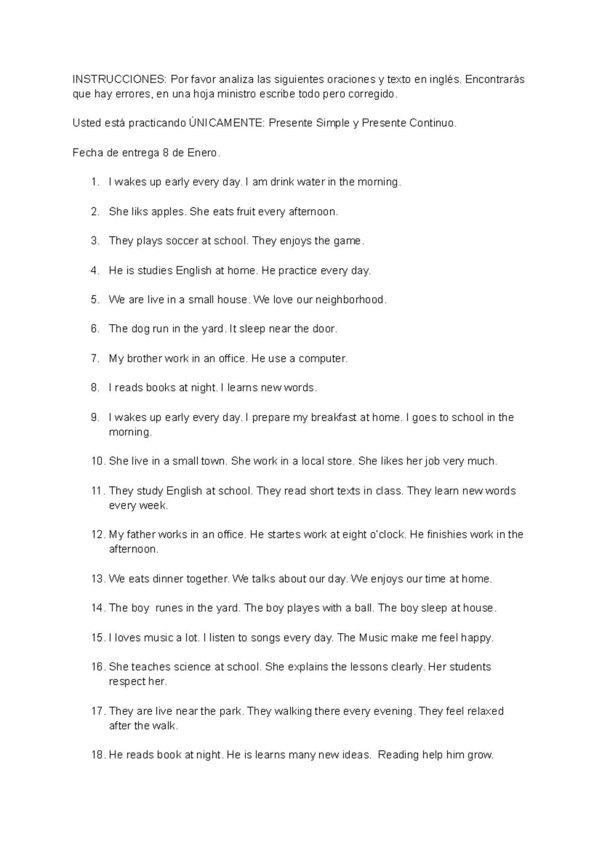 DOC-20260105-WA0006 - Corrección de Errores en Presente Simple y ...