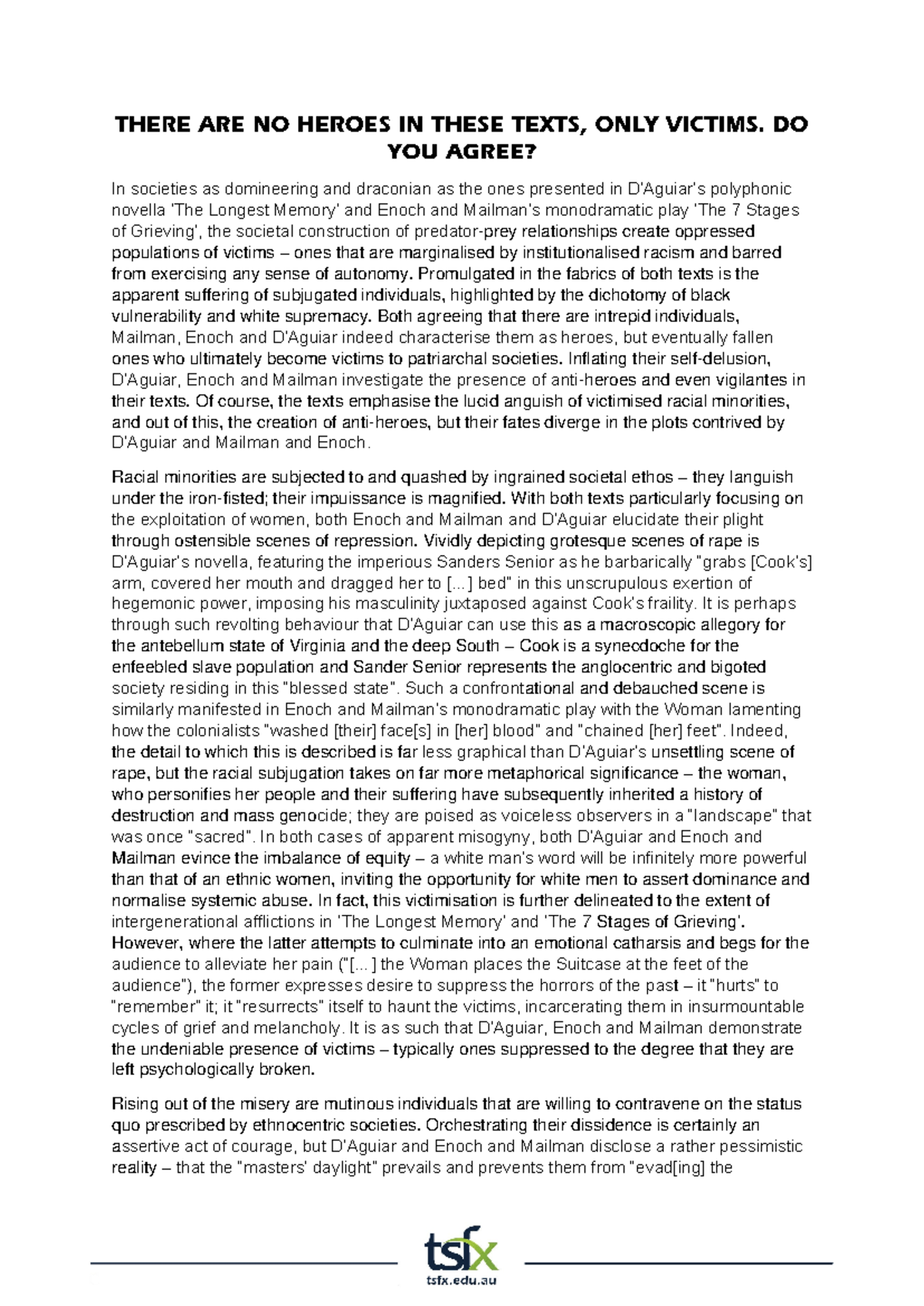 4. vce-the-longest-memory-and-7-stages-of-grieving-essay-no-heroes ...