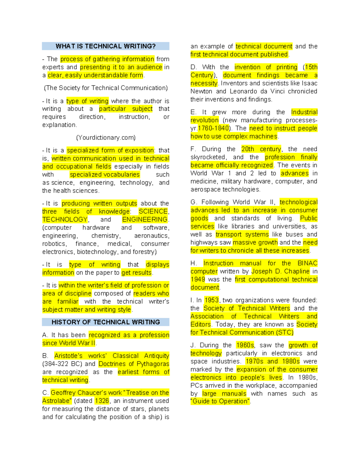 Technical Writing: Definition, Differences, Characteristics & Types ...