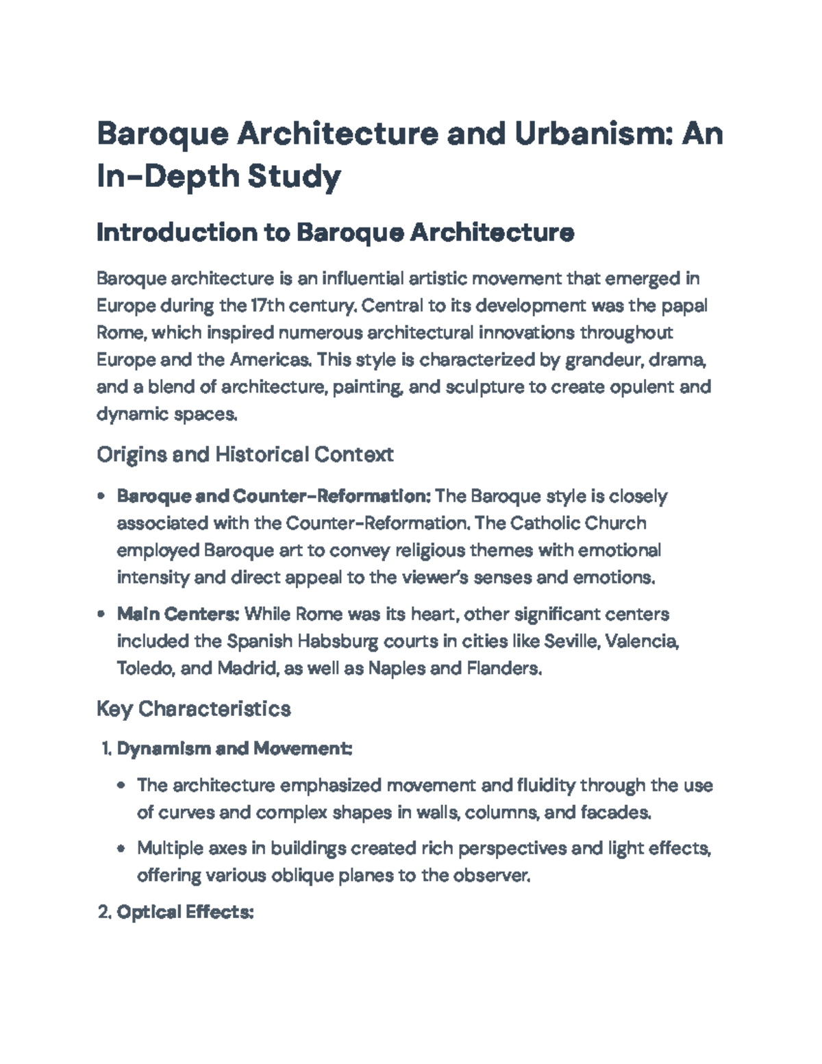 Baroque Architecture and Urbanism: A Comprehensive Overview - Baroque ...