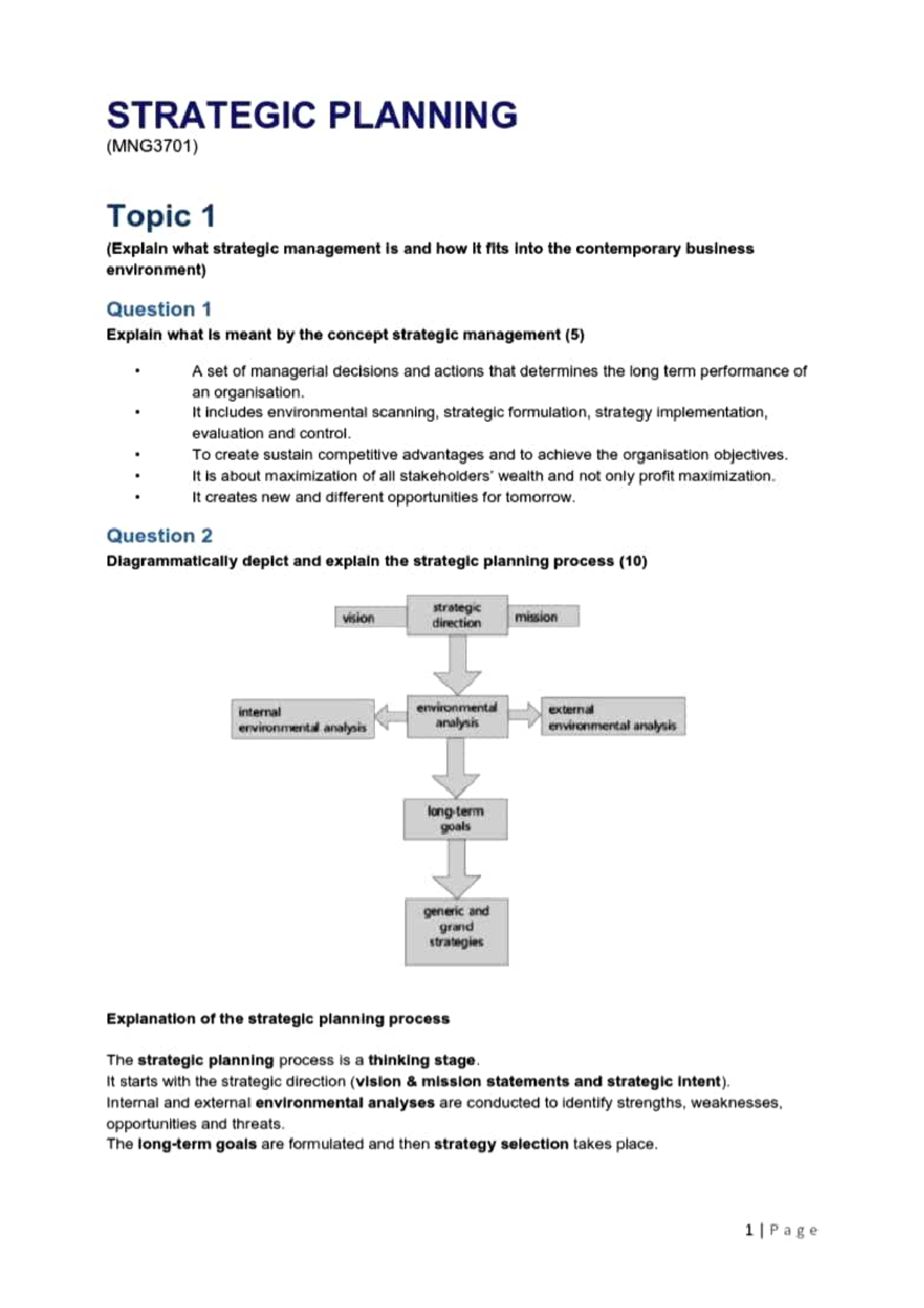 Mng3701 Final Exam Study Guide - Summarized Assignments - Studocu