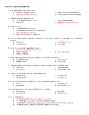 PPE - Answer key of IA1 by millan - Chapter 15 Property, Plant and ...