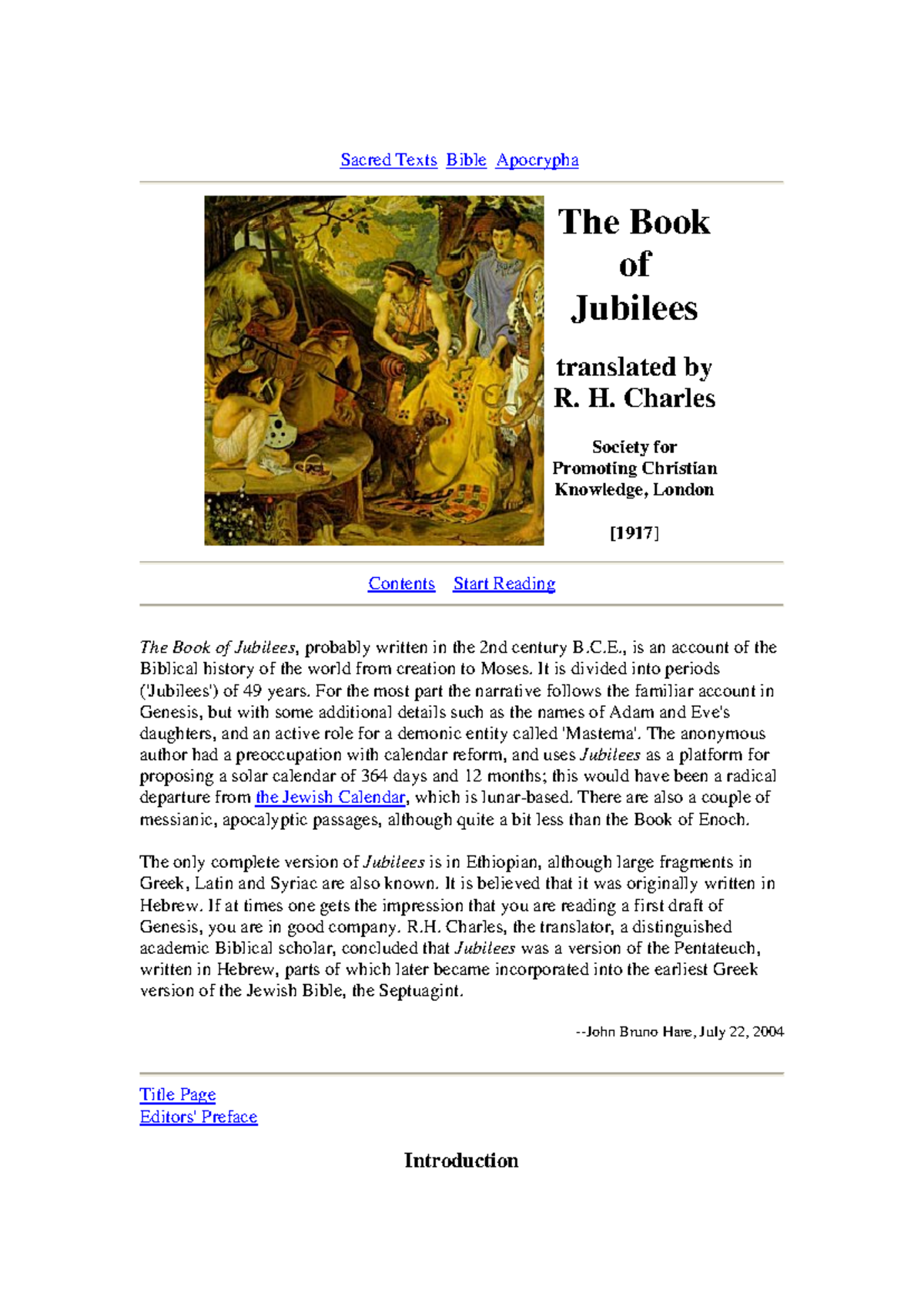 The Book of Jubilees: A Comprehensive Guide to Its Text and Context ...