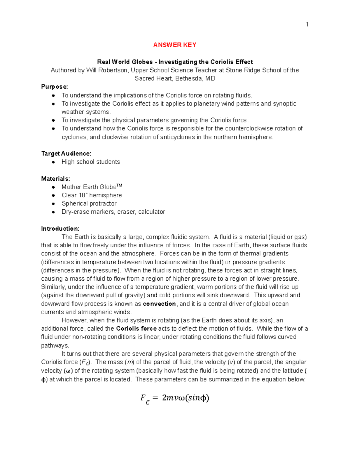 Coriolis Effect Study Notes: Understanding Planetary Currents & Forces ...