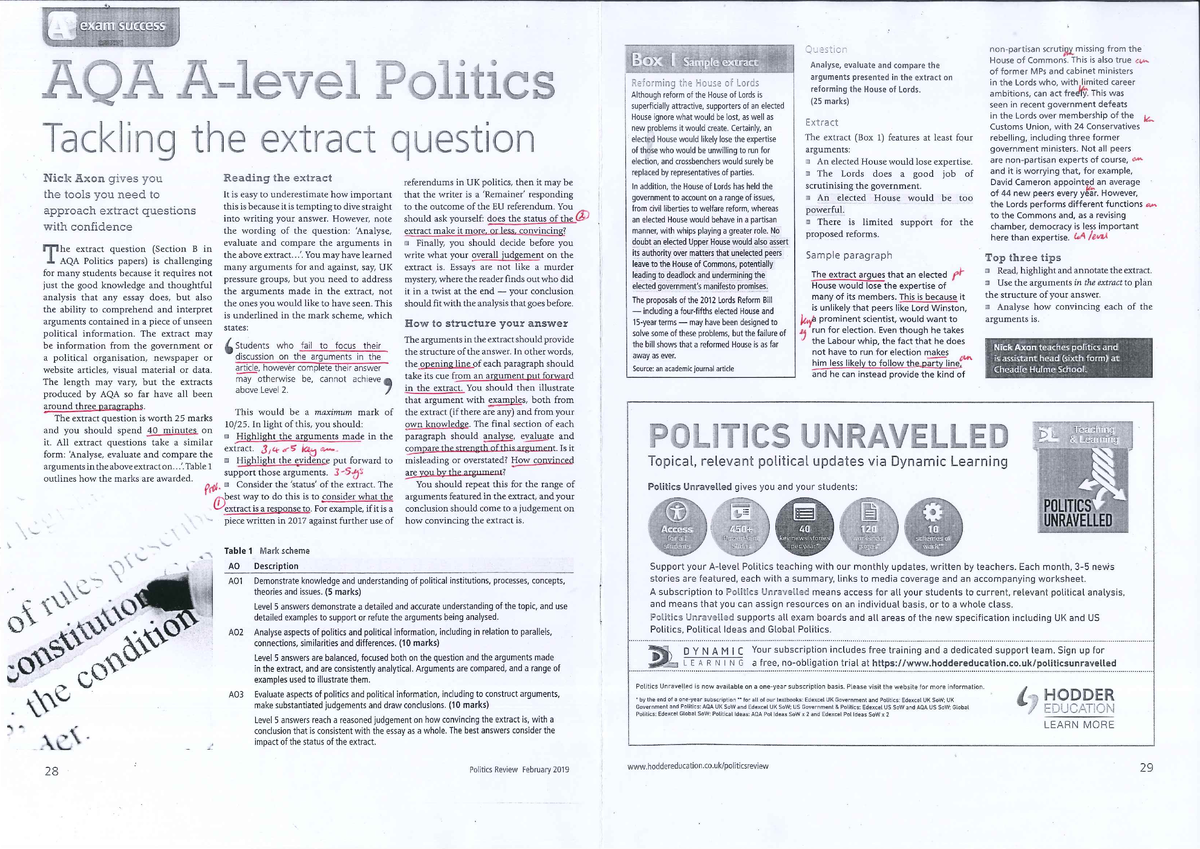 Exploring Strategies for Answering Extraction Questions - Studocu