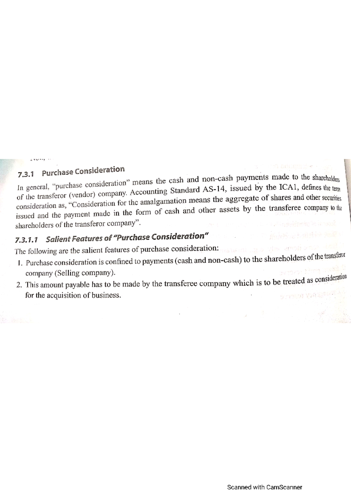 Purchase Consideration - Theory and Numerical Problems Explained - Studocu