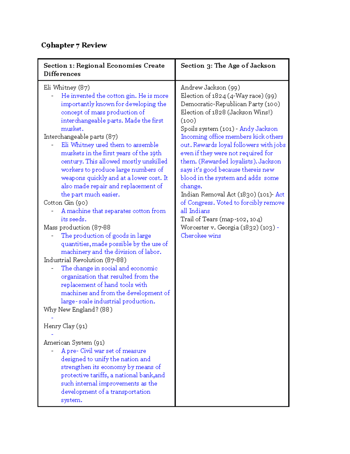 Chapter 7 Review Notes - C9hapter 7 Review Section 1: Regional ...