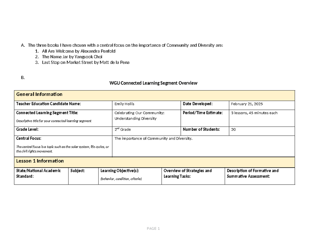 C970 Task 2 - C970 Task 2 - A. The three books I have chosen with a ...