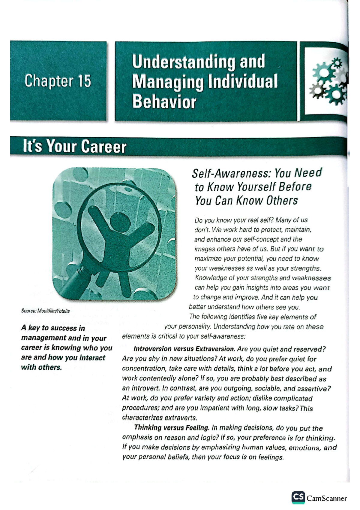 Lecture 10 (MGT) - Managing Individual Behavior in Organizations - Studocu