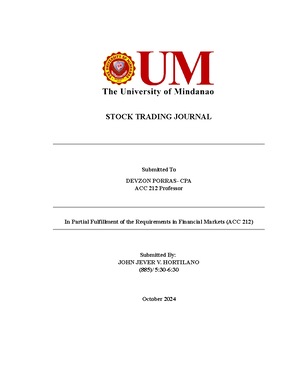 Trading - notes - NOTES Trading is the process of buying and selling ...